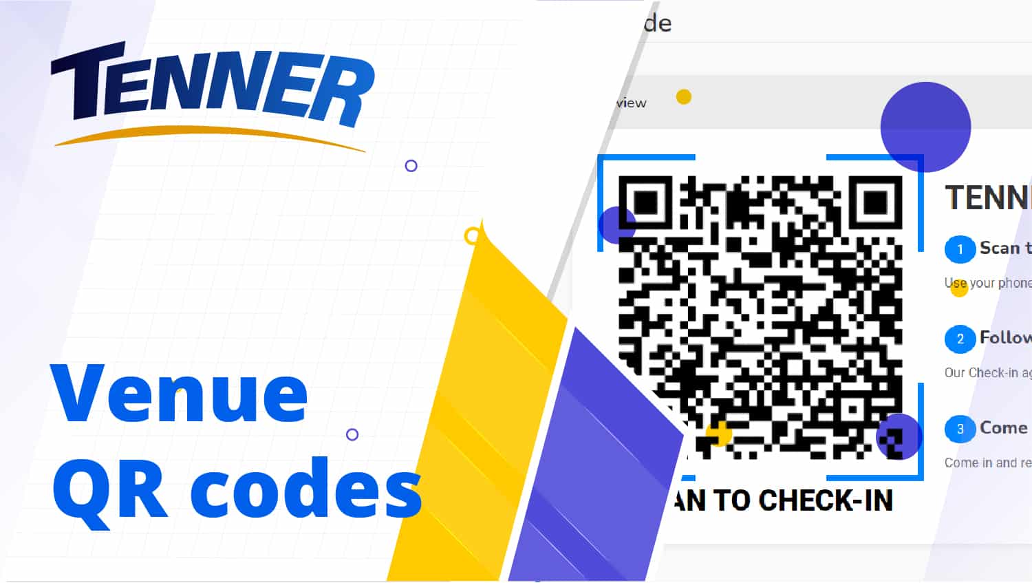 TENNER Tutorials 7 - Venue QR codes - TENNER
